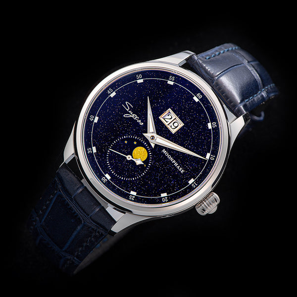 Sugess Star Dust dial Moon Phase – Watch Club Pakistan